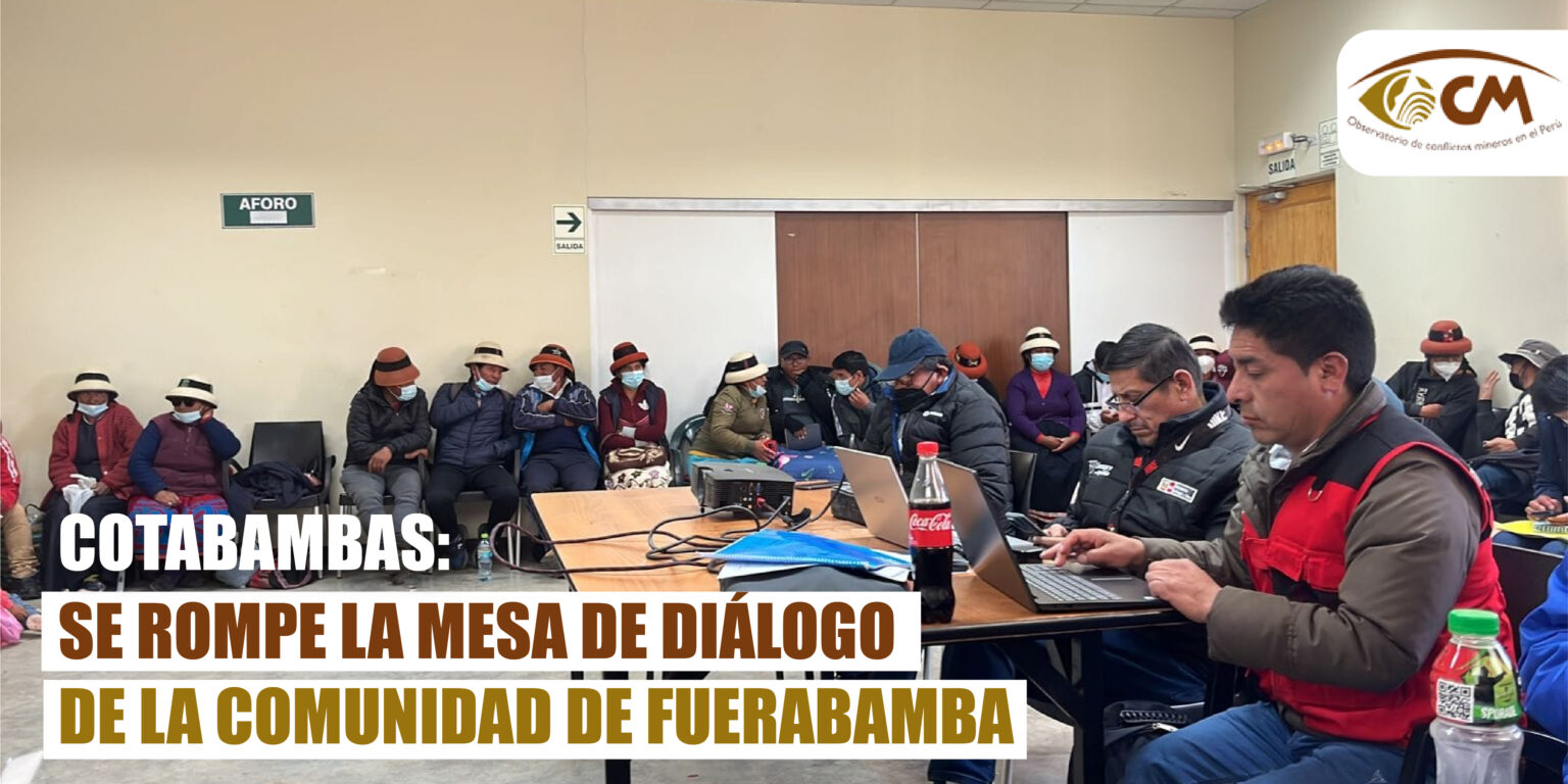 Se rompió la mesa de diálogo de la comunidad de Fuerabamba – Boletín ...